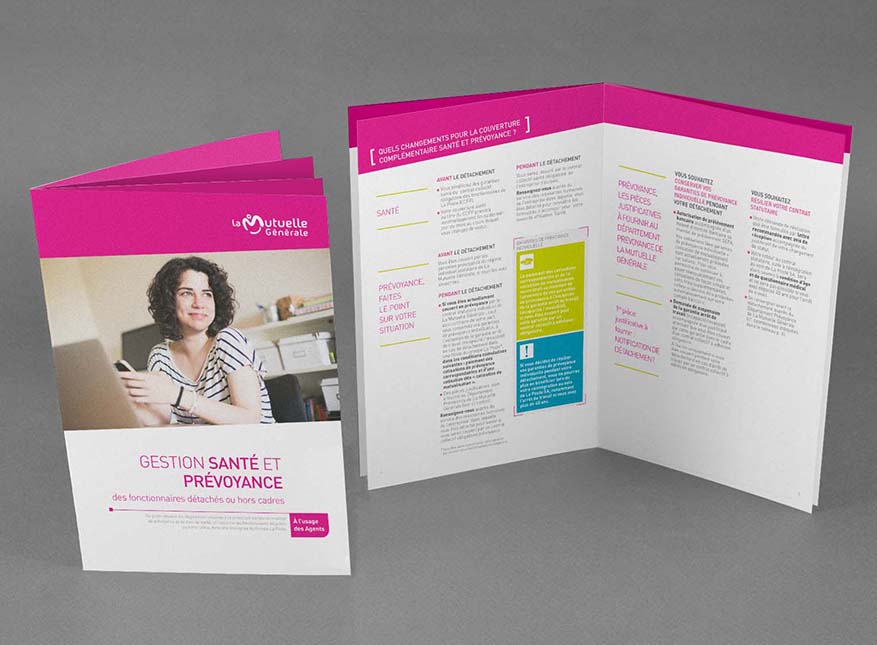 La Mutuelle Générale – Brochures Prévoyance Santé : Pastelle